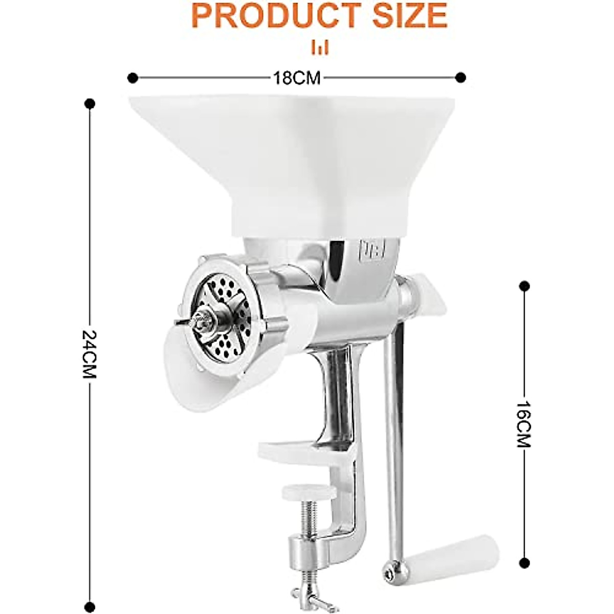 YUCHENGTECH Manual Animal Feed Food Pellet Machine Pet Dog Cat Food Pellet Mell Making Machine Pet Bait Granulator Pelleter with 1.5mm/2mm/2.5mm/3mm Molds (Small)