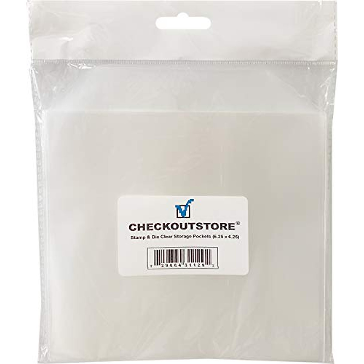 50 CheckOutStore® Clear Storage Pockets (6.25 x 6.25)