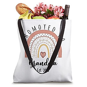 Promoted To Grandma Est 2023 Rainbow, Mother's Day Tote Bag