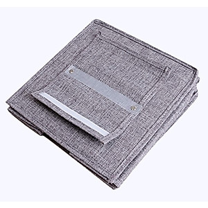 Japarismo Hat Rack Organizer Dust Shield Storage Shelf Hanging Baseball Cap Keep Holder for Closet Clothing and Accessories Shelves (Natural Gray, 3 Shelves 10.6W×10.6D×23.6H)