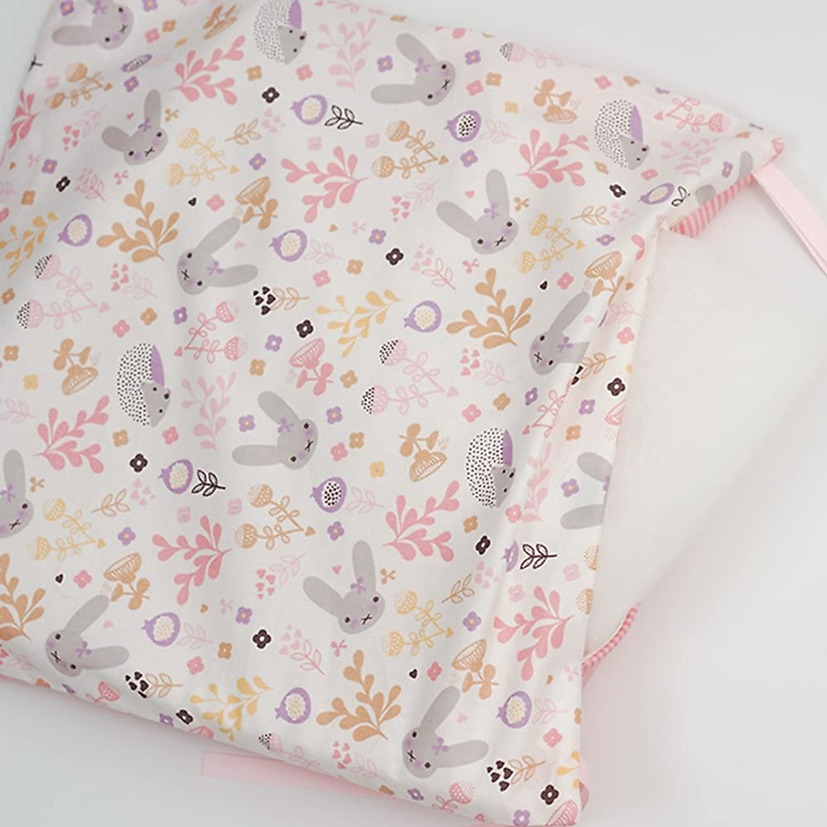 6Pcs Cotton Baby Crib Bumper Pads, 12x12IN Breathable Mesh Crib Liner Padded Crib Bumpers Safe Crib Protector Buffer Pads Crib Bedding Bumper Washable Bed Bumper for Cribs for Toddler Boys Girls