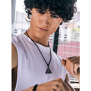 Richsteel Triquetra Celtic Knot Pendant Necklace for Men Women Stainless Steel Irish Knot Amulet Jewelry