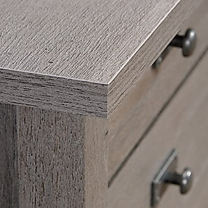 Sauder Cottage Road Pedestal Desk with Storage, Mystic Oak Finish