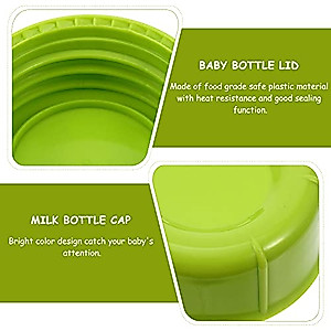 Baby Milk Bottle Lids Cover: Mam Bottles Water Newborn Breast Pump Storage Holder Hot Feeding Cup Breastfeeding Covers 10pcs