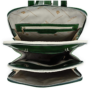 Leather Backpack Convertible to Shoulder Bag - Handmade For Laptops up to 12 Inches Daybag Rucksack - Time Resistance