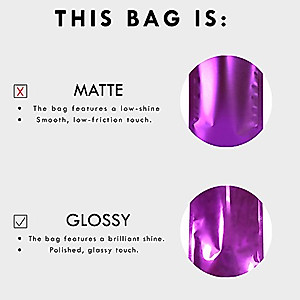 QQ Studio Clear/Colored Poly Zip Lock Bags w/Tear Notch 6.5x9cm (2.5x3.5") (Black)