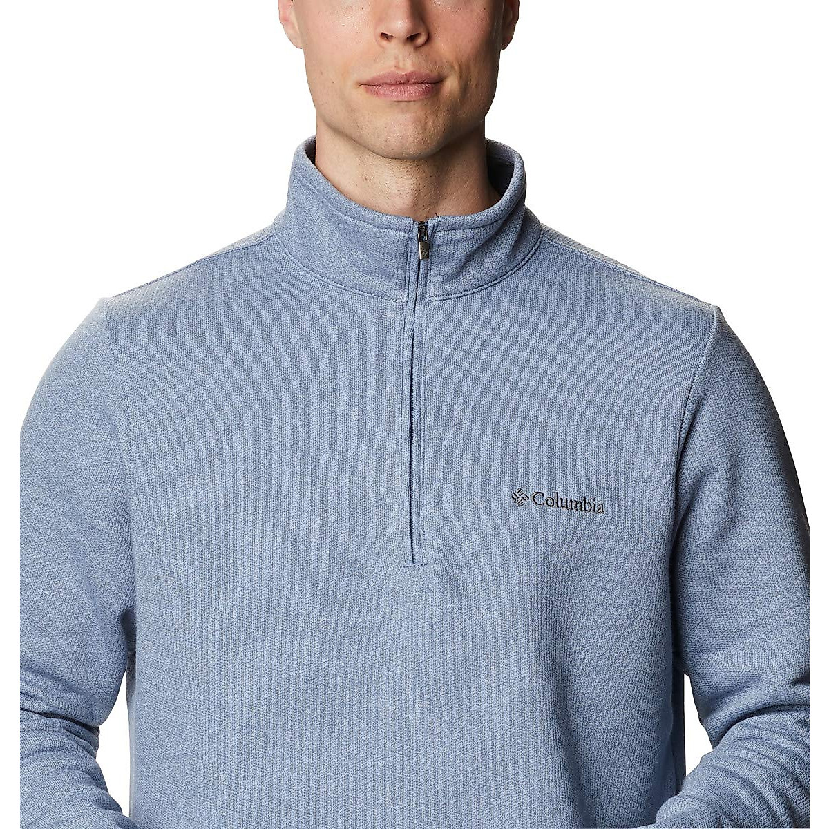Columbia Men's Great Hart Mountain III Half Zip Bluestone
