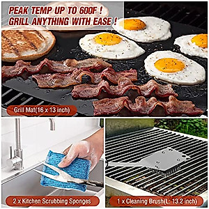 Grill Accessories, 122PCS Grilling Gifts for Men, for Fathers Day, Christmas, Husband, Boyfriend, Grill Set BBQ Tools Griddle for Outdoor Grill for Blackstone Weber Traeger Pit Boss Smoker Accessories