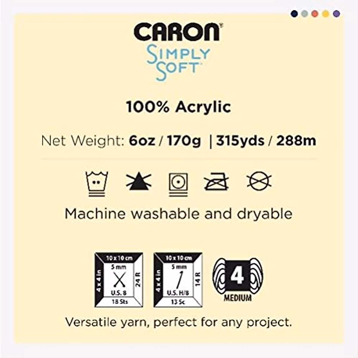 Caron Simply Soft Party Purple Sparkle Yarn - 3 Pack of 85g/3oz - Acrylic - 4 Medium (Worsted) - 164 Yards - Knitting, Crocheting & Crafts