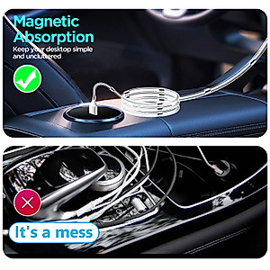 Magnetic Charging Cable,(6FT) Super Organized Charging Magnetic Absorption Nano Data Cable for Phone 14 pro max/13/12/11/XS/XS Max/XR/X/8/8 Plus/7/7 Plus/6s/6s Plus/6/6 Plus/SE/5s/5c/5/Pad/Pod-2 Pack