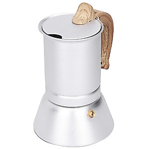 Stovetop Coffee Maker, 150ml Coffee Maker Moka Pot Stainless Steel Coffee Pot Induction Cooker Use Home Supplies