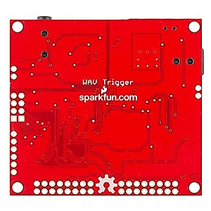 SparkFun WAV Trigger Play Uncompressed Audio Files 16-bit Files at 44.1kHz On-Board Mono Audio Amplifier Speaker Connector 14 Parallel Stereo Tracks Polyphonic MIDI Control 16 Trigger inputs Micro SD