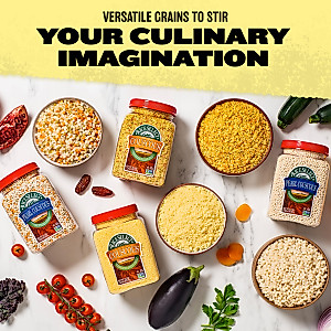 RiceSelect Couscous, Moroccan-Style Wheat Couscous Pasta, Non-GMO, 26.5-Ounce Jar, (Pack of 1)