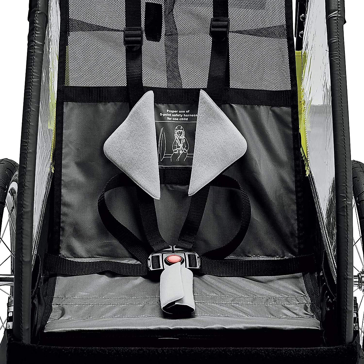 Allen Sports Deluxe Steel 1-Child Bicycle Trailer and Stroller, Green