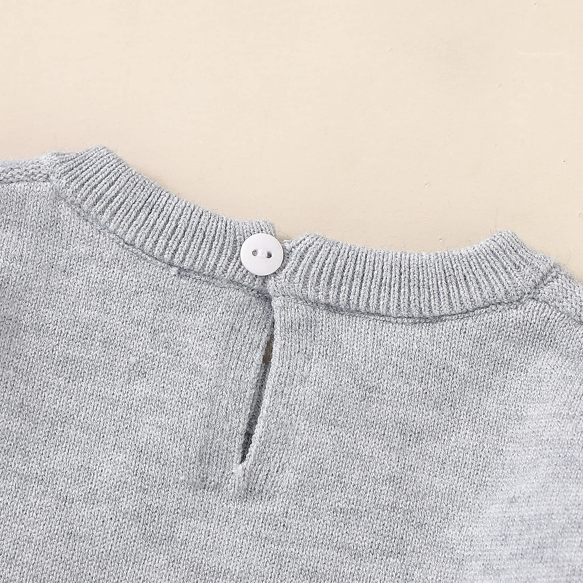 Baby Girl Dress Long Sleeve Sweater Solid Color Toddler Floral Newborn Winter Autumn Skirt