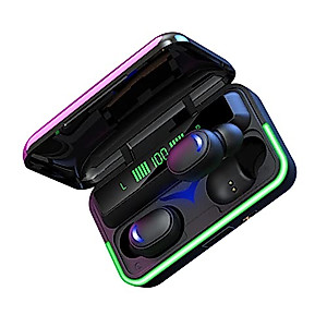 E10 True Wireless Earbuds Bluetooth 5.3 Headphones Touch Control with Wireless Mobile Power Earbuds Headphones Charging Case IPX4 Waterproof Stereo Earphones in-Ear Built-in Mic Headset