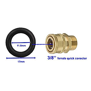 Tool Daily Pressure Washer O Rings Kit for Pump, Hose, Gun, Wand, Coupler, Adapter, Nozzle, 18 Sizes, 100 Pieces