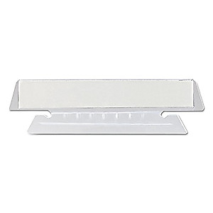 Smead Poly Tab 1/3 Cut, Clear, 25 Per Pack (64615)