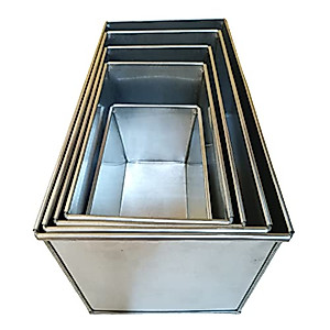 5 Pack Heavy Duty Bread Loaf Pan For Baking Loaf Pan Set, 1 Lb to 5 Lb, Loaf Pans for Baking Bread