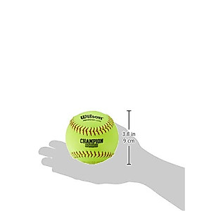 WILSON ASA Fast-Pitch 12" Leather Softball (Pack of 12)