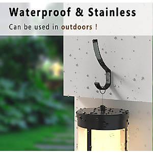 LoLocabin Wall Hooks for Hanging Coat: Large Heavy Duty 20LB, Black Hanger for Backpack, Purse, Clothing, Towel, Jacket, for Mudroom, Closet, Door, Farmhouse, Wall Mount with Screw