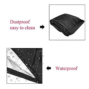 FLR Patio Furniture Cover 87(Left) x112(Right) inches L-Shaped Sectional Sofa Cover Waterproof Dustproof Furniture Protection Corner Sofa Cover for Outdoor Indoor Veranda