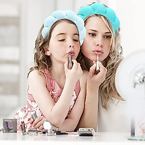 2PCS Spa Headband for Women, Terry Towel Cloth Fabric Hair Band for Face Washing,Makeup Removal, Shower, Skincare,Hair Accessories(Light Green+Black)