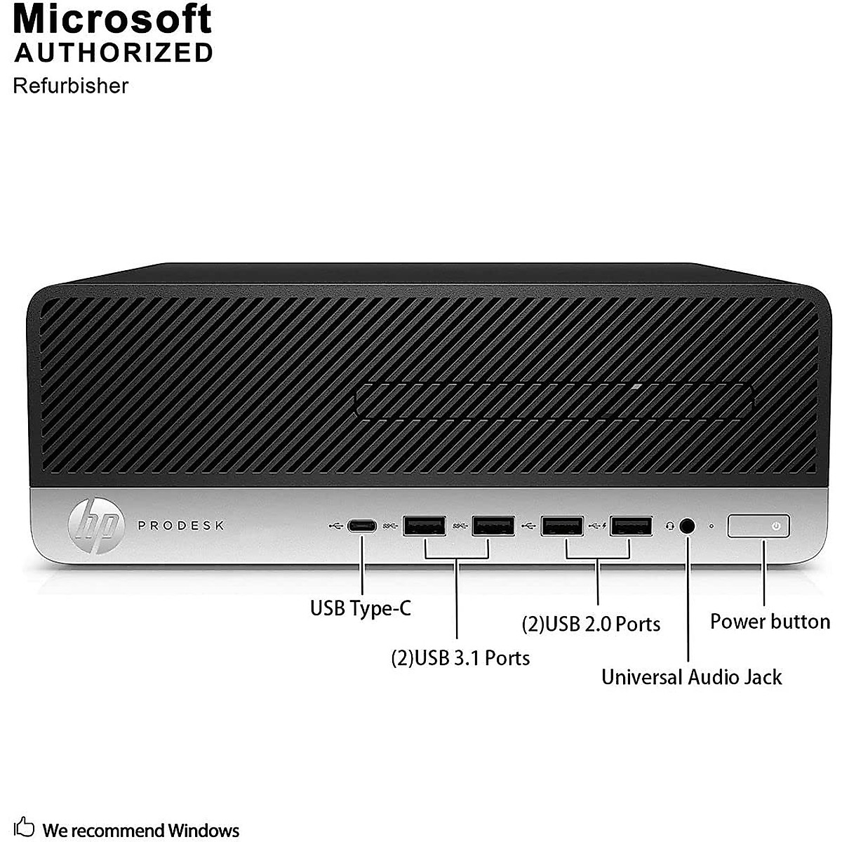 HP ProDesk 600 G3 SFF Desktop Computer Inter i7-6700 Up to 4.00GHz 16GB DDR4 New 512GB NVMe SSD Built-in AX210 Wi-Fi 6E BT HDMI Dual Monitor Support Wireless Keyboard and Mouse Win10 Pro (Renewed)