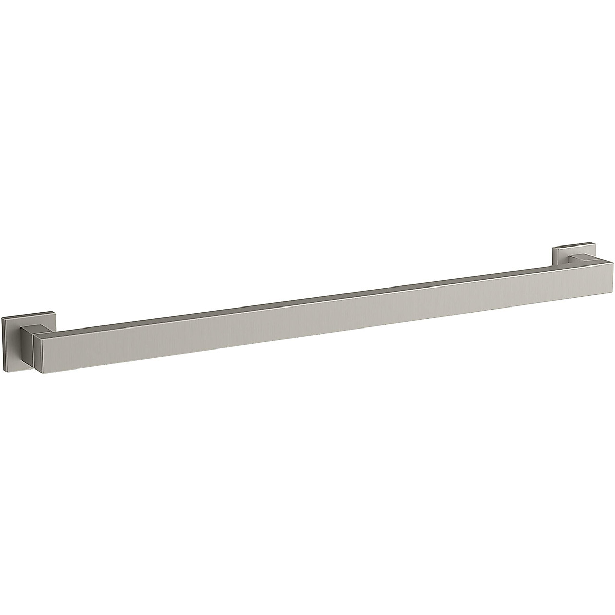 Kohler K-23295-BN Square Grab Bar, Vibrant Brushed Nickel, 26 x 2 x 3 inches