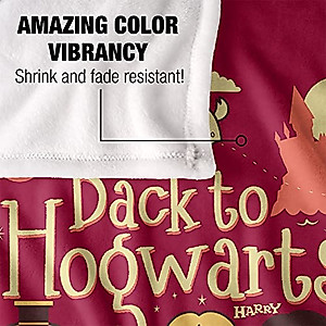 Harry Potter Back to Hogwarts Platform 9 3 4 Chibis Officially Licensed Silky Touch Super Soft Throw Blanket 50" x 60"