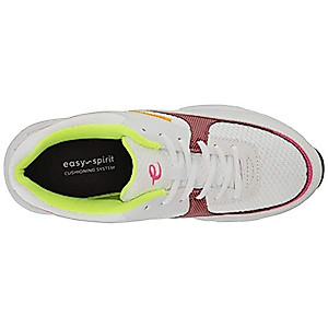 Easy Spirit Women's Galaxie3 Sneaker, White 142, 12 Wide