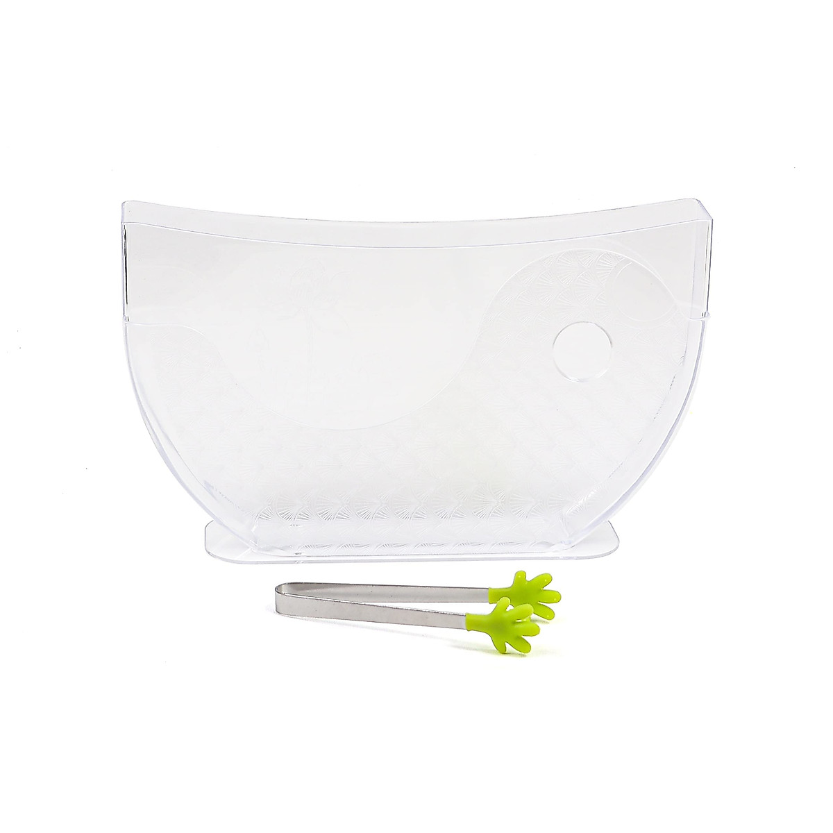 HONEYCOMB AFTERNOON Rice Paper Water Bowl - Rice Paper Holder Water Dipping Bowl, BPA Free, Reusable, Space-Saver - Spring Roll Summer Roll Wrappers Holder - Complete with Silicone Tongs
