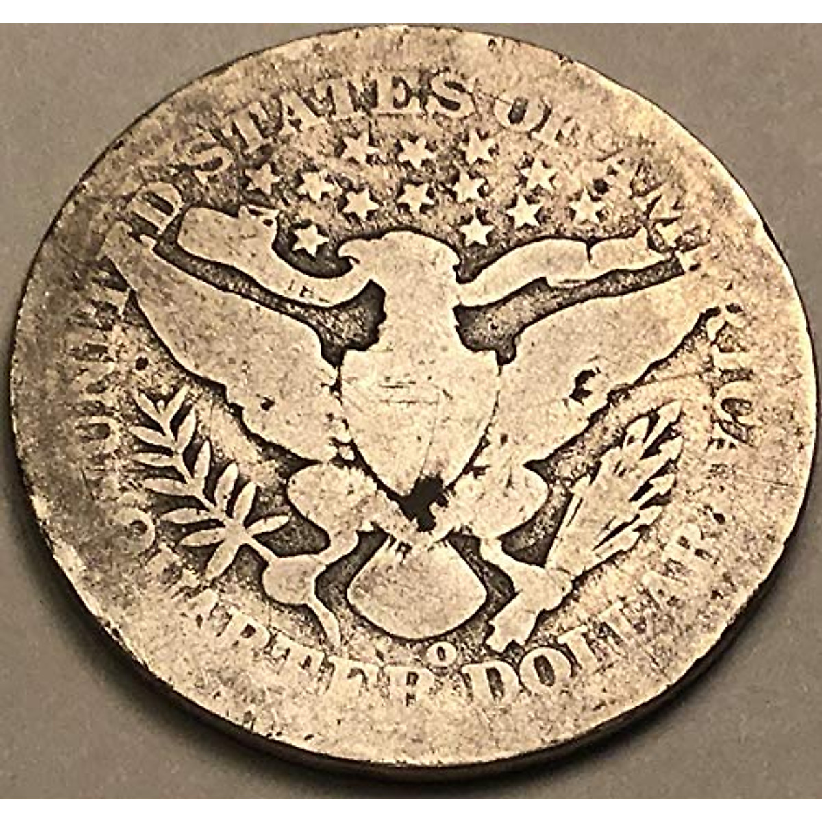 1898 O Barber Silver Quarter Seller About Good