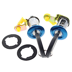 AUTOKAY 2Pcs Left & Right Door Lock Set W/Key Fit for Nissan Pickup Hardbody D21 Navara King Cab Pickup 1986-1998 Models Replace# 80600-01G25 80601-01G25