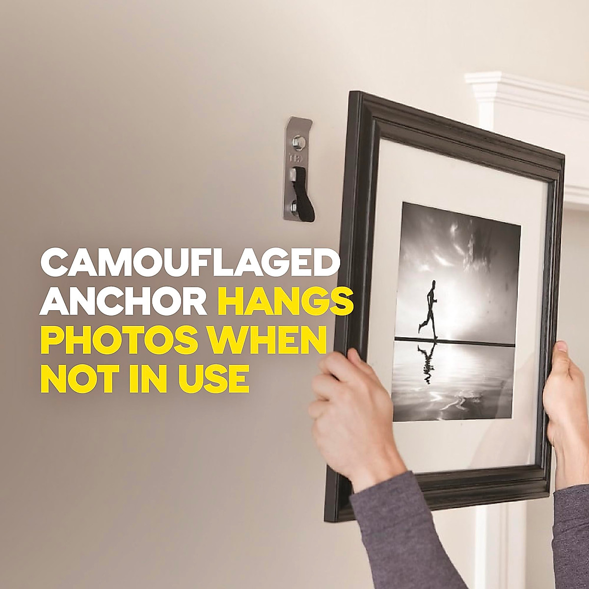 TRX Training Invizi-Mount Wall Anchor Mount Suspension Trainers, 2-in-1 Suspension Training Strap Hanger for Any Room, Holds up to 350 lbs.