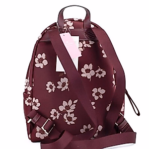 Kate Spade Chelsea Medium The Little Better Nylon Backpack Deep Berry Floral