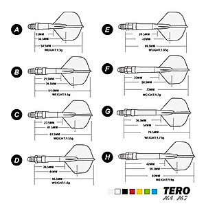 CUESOUL TERO AK4 Dart Flights Standard Shape US Flag Design