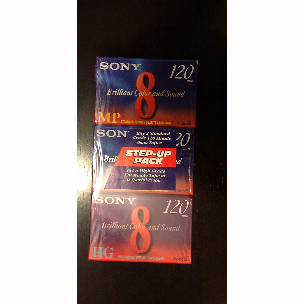 SONY 8 120 Min P6 120MP Video Step-Up Pack 3