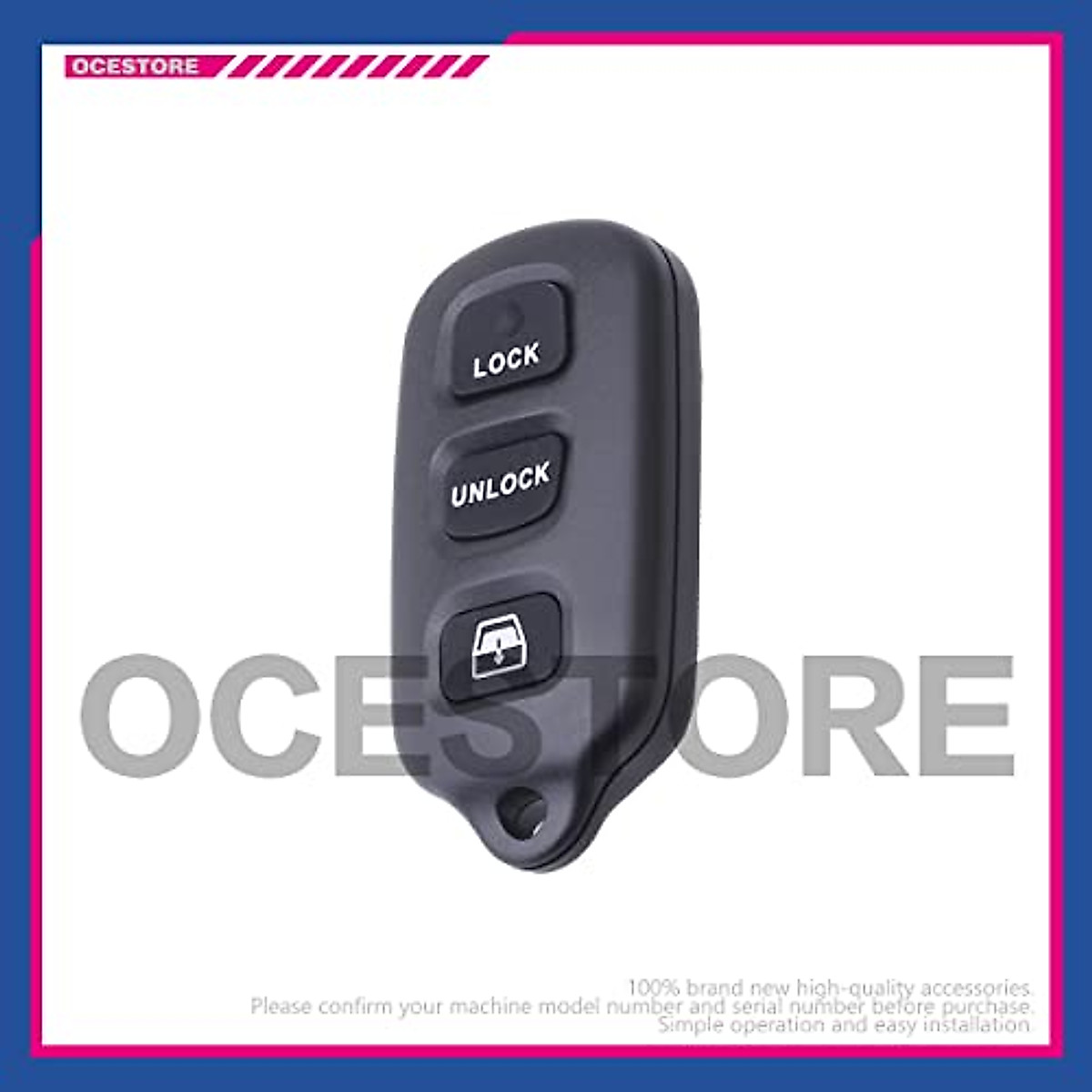 OCESTORE HYQ12BAN Car Key Fob Keyless Control Entry Remote HYQ12BBX 4 Button Vehicles Replacement Compatible with 4RUNNER Sequoia HYQ1512Y