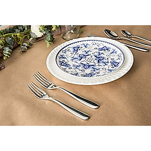 Fortessa Grand City Flatware 20 Piece Set, 10", Silver,