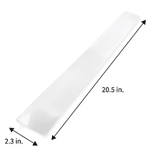 S&T INC, Crumb Catchers for Stove, Silicone Stove Gap Covers, Heat Resistant Stove Crumb Guards, White, 20.5 Inch x 2.3 Inch, 2 Pack