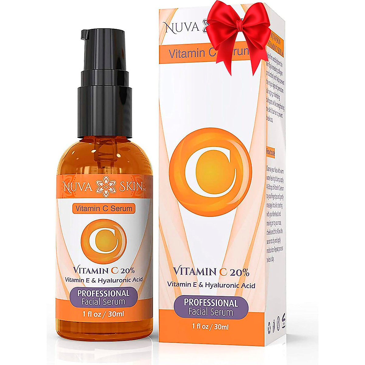 Vitamin C Serum for Face - Face Serum Vitamin C and Hyaluronic Acid, Anti Aging serum, Brightening Serum, Brightening Face Serum with Vitamin C Oil, Facial Serum for Collagen Production & Reduced Acne