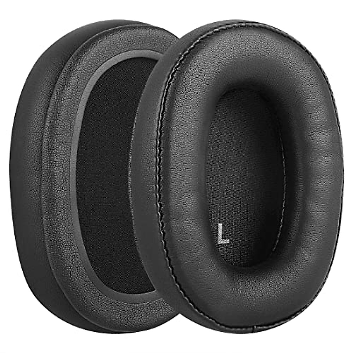 Geekria QuickFit Replacement Ear Pads for Audio-Technica ATH-SR9 ATH-DSR9BT ATH-DSR7BT Headphones Ear Cushions, Headset Earpads, Ear Cups Cover Repair Parts (Black)
