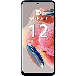 Xiaomi Redmi Note 12 4G LTE (128GB + 6GB) Global Unlocked 6.67" 50MP Triple (ONLY T-Moble/Tello/Mint USA Market) + (w/ 33W Fast Car Dual Charger Bundle) (Ice Blue (Global Version))