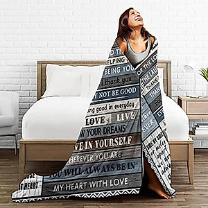 to My Brother Blanket Throw Blankets Throws for Birthday Gifts 50X60 Inches