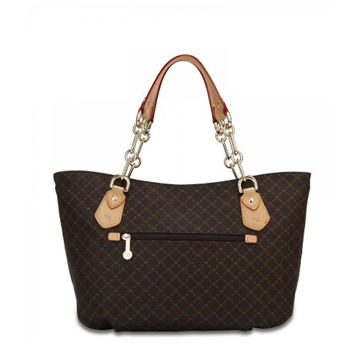 Signature Brown Trendy Traveler's Tote by Rioni Designer Handbags & Luggage