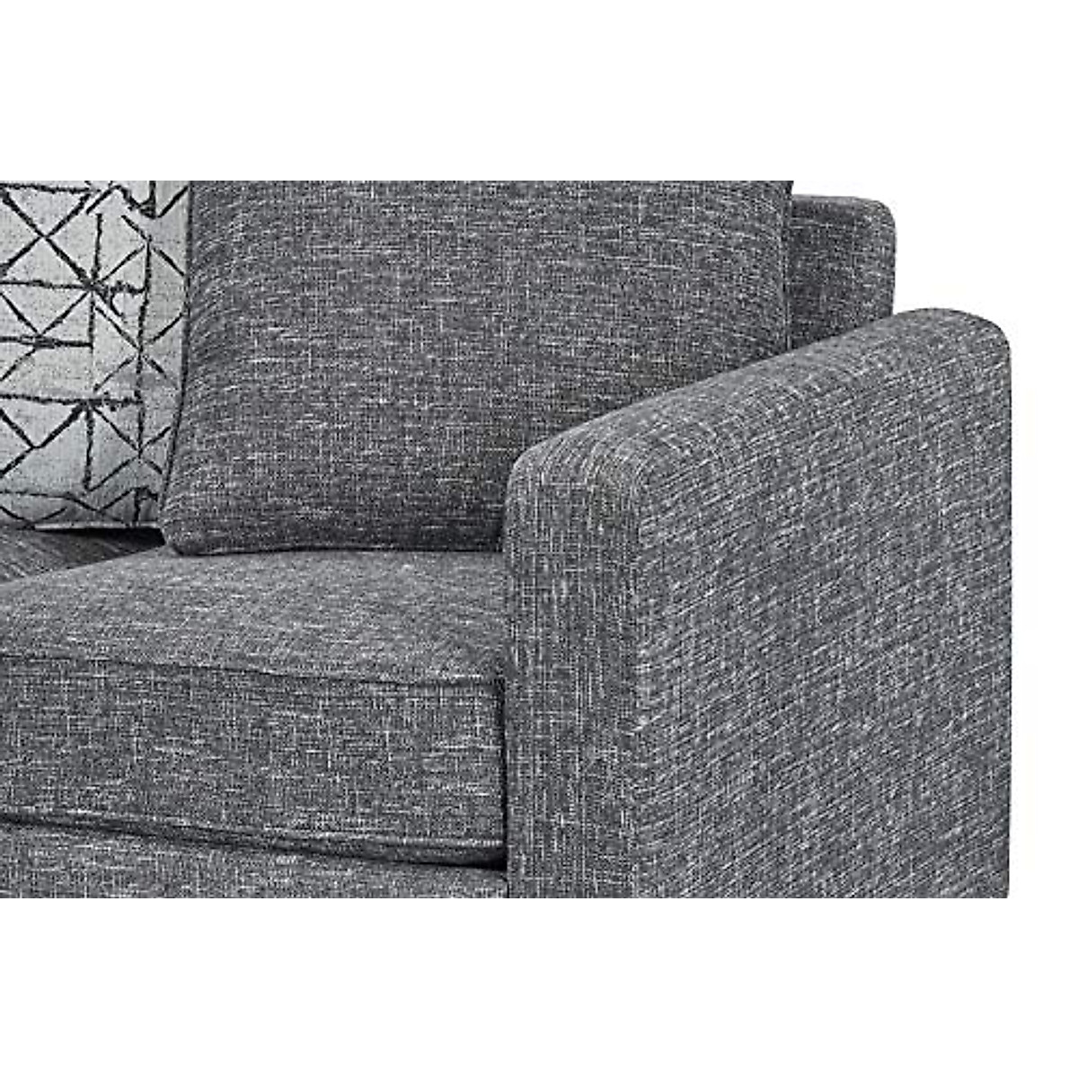 Ready To Live 57th Street Sofa Sectional, 81", Charcoal