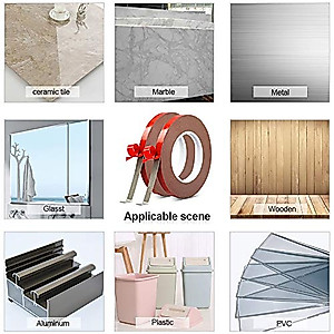 Double Sided Tape,Heavy Duty Mounting Adhesive Tape,Waterproof Foam Tape for LED Strip Lights,Home Decoration, Office Decorations (Black, 0.39 in x 108 Ft)