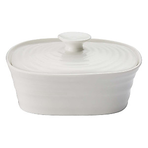 Portmeirion Butter Dish (White)