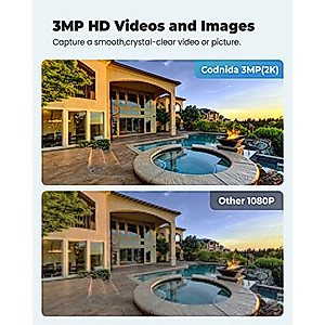 Security Camera Wireless Outdoor,2K Solar Security Camera,Battery Powered Surveillance Cameras for Home with Night Vision,PTZ Control,2-Way Audio,Motion Detection,Compatible with Alexa(2 Pack)